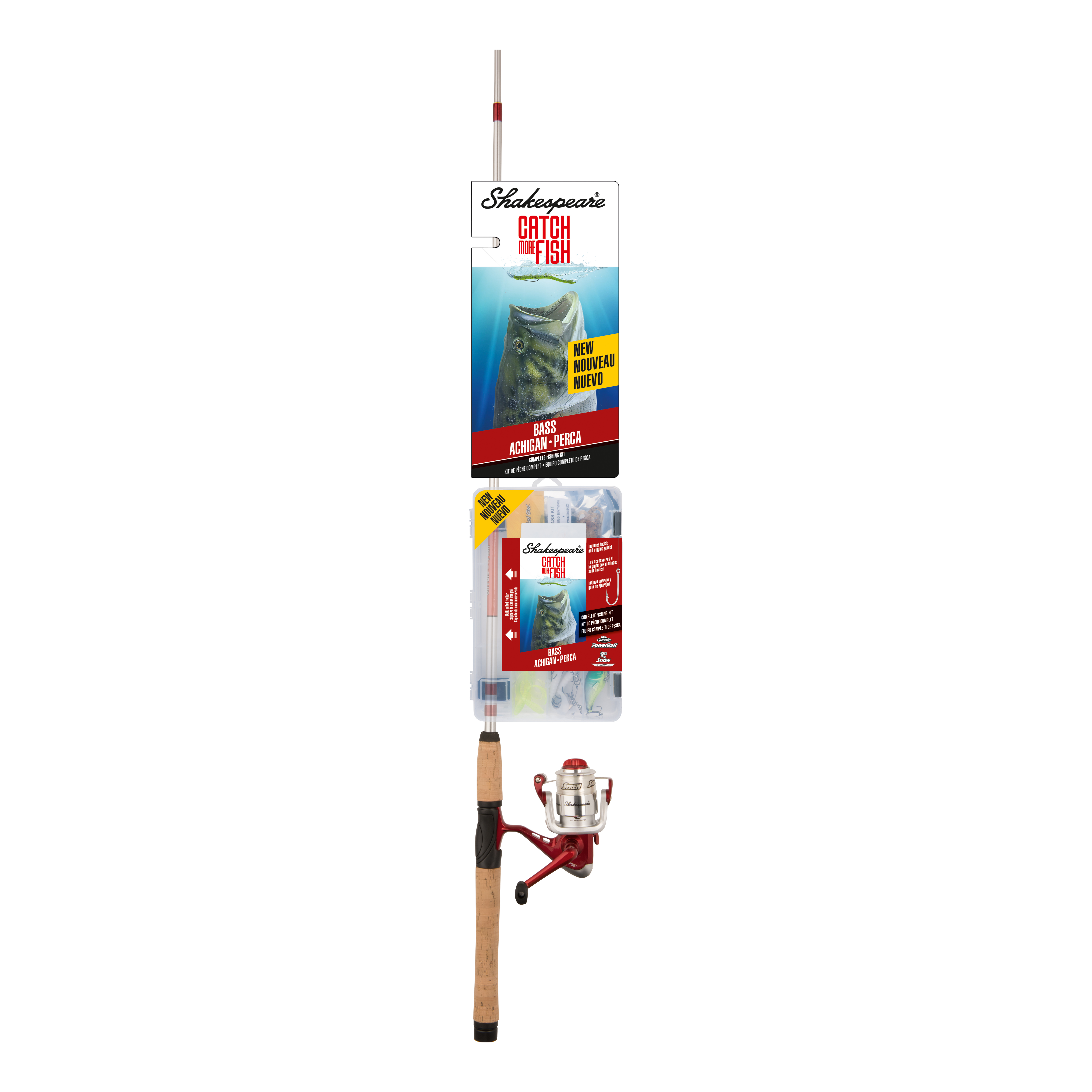 Shakespeare Catch More Fish Spinning Rod and Reel Combo for Bass | Cabela's